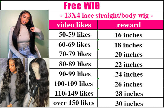 Rewards List——Choose your Free Wig – mamushowhair
